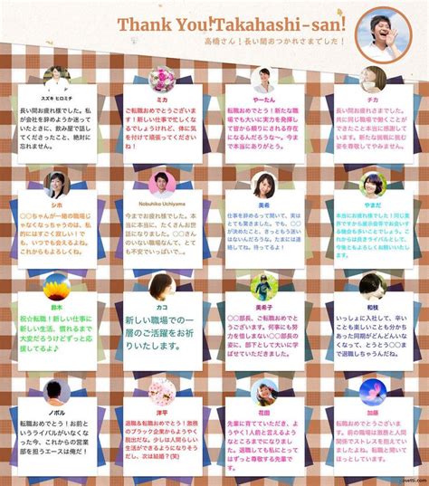 チェックブラウン 送別・卒業・引退の寄せ書き色紙デザイン オンライン寄せ書きyosettiヨセッティ Event