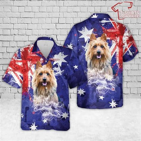 Australian Terrier Australia Day Aloha Hawaiian Shirt T Shirts Low Price