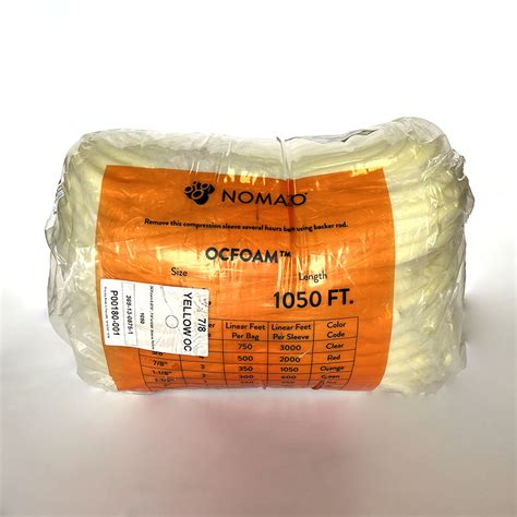 Nomaco Ocfoam Open Cell Polyurethane Backer Rod 1 1 2 X 40 Off