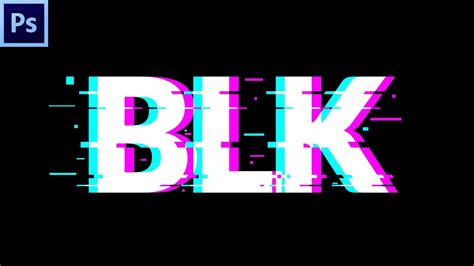 How To Create Awesome Glitch Text Effects Photoshop Tutorials Youtube