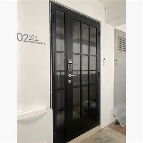 2023 Designer Hdb Glass Gate Adding Black Glass At 100 Only To Match