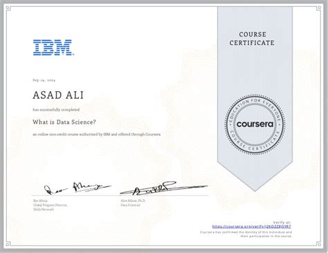 Datascience Ibm Coursera Lifelonglearning Professionaldevelopment Asad Ali 30 Comments