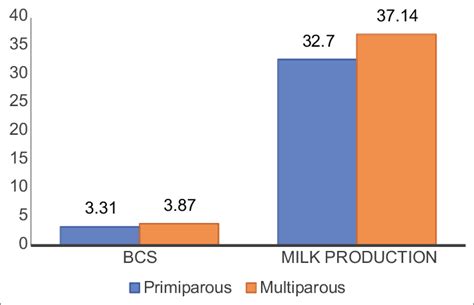 Body Condition Score And Milk Yield In Primiparous And Multiparous Cows Download Scientific