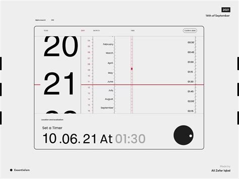 Essentialism A Minimalist Clock Design