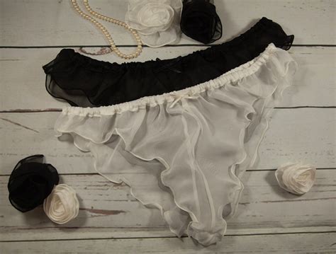 Sheer Chiffon Panties French Knickers Hollywood Style Sexy Etsy
