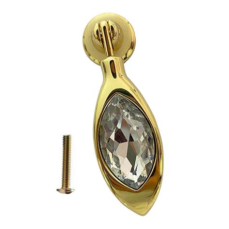 Drop Pull Handles Dresser Pull Handles Zinc Alloy Single Hole Handle With Screw Drop Pendant