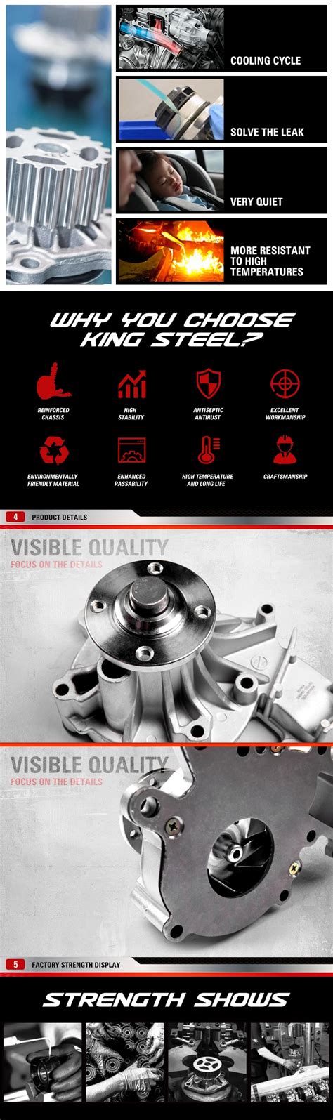 Kingsteel Oem Gwt 98a T 145 Water Pump For Toyota Corolla