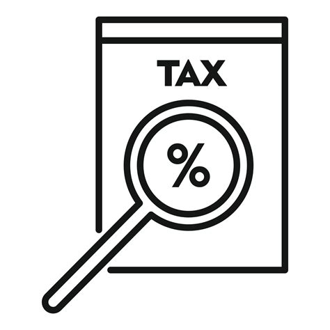Icono De Documento Fiscal Estilo De Esquema Vector En Vecteezy