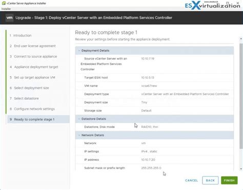 Upgrading VCSA 6 5 To 6 7 ESX Virtualization