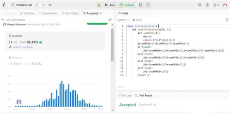 umayal n on linkedin python algorithmoptimization codingchallenge