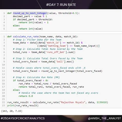 Cricketanalytics Python Datascience Runrate Challengeaccepted