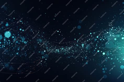 Premium Ai Image Abstract Particles Dots Background Banner Generative Ai
