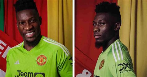 5 Best Pictures As Andre Onana Wears Man United Goalkeeper Kit Before