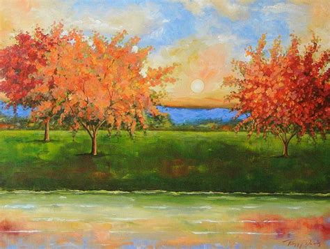 On The Banks Painting By Peggy Davis Fine Art America