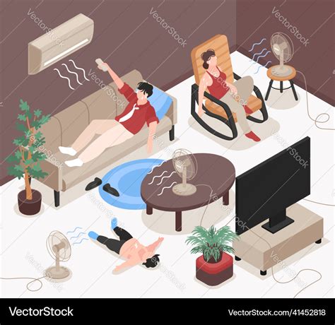 Air Conditioner Royalty Free Vector Image Vectorstock