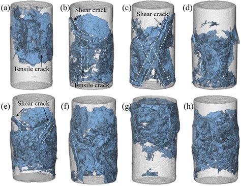 E 3d Reconstruction Of The Main Crack In All Samples A G0 0 Pp0 0
