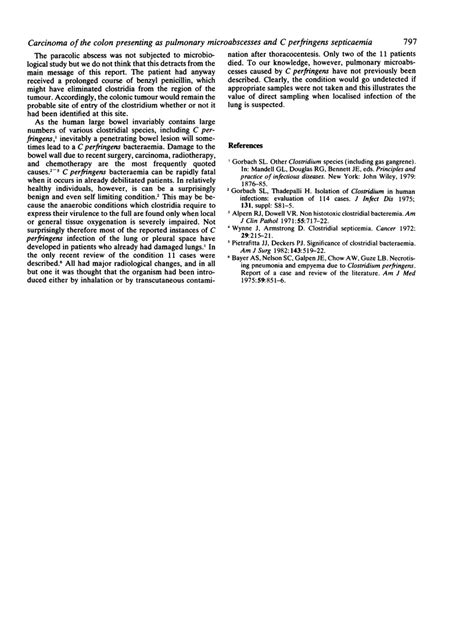Carcinoma Of The Colon Presenting As Pulmonary Microabscesses And