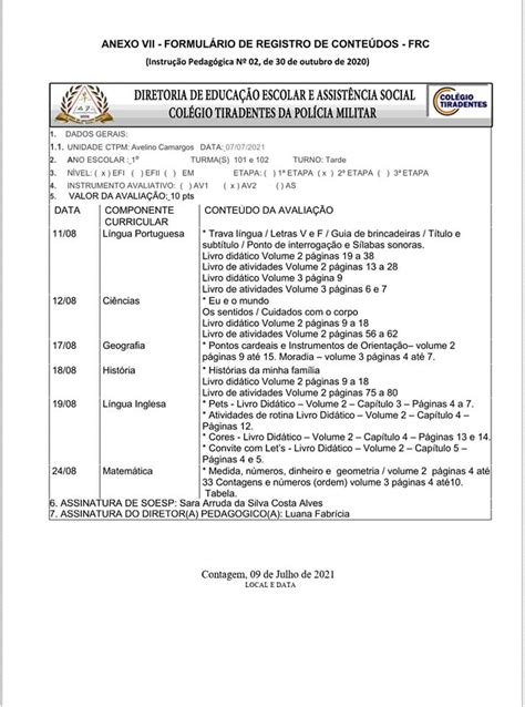 Atenção Colégio Tiradentes Contagem Avelino Camargos