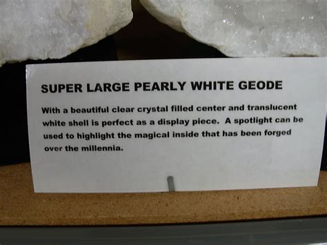 Rare Super Large Pearly White Geode Pair 1 Spirit Rock Shop