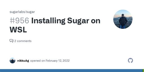 Installing Sugar On Wsl · Issue 956 · Sugarlabssugar · Github