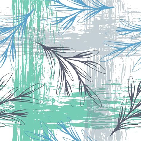 Premium Vector Seamless Leaves Wallpaper Pattern On Background