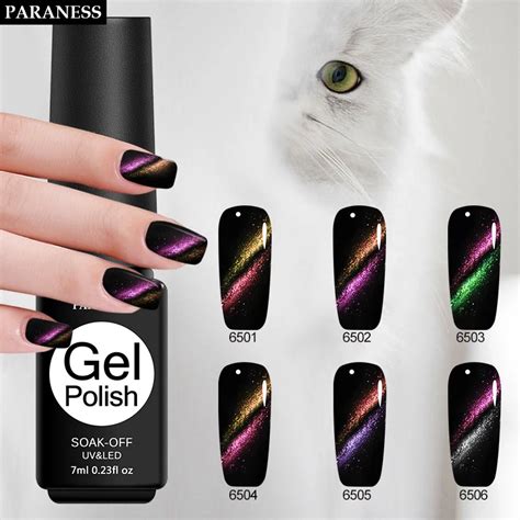 Paraness 5d Cat Eye Gel Nail Polish High Quality Glitter Colourful Uv