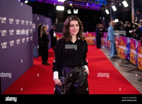 Carly Sophia Davies Poses For Photographers Upon Arrival For The Premiere Of The Film The