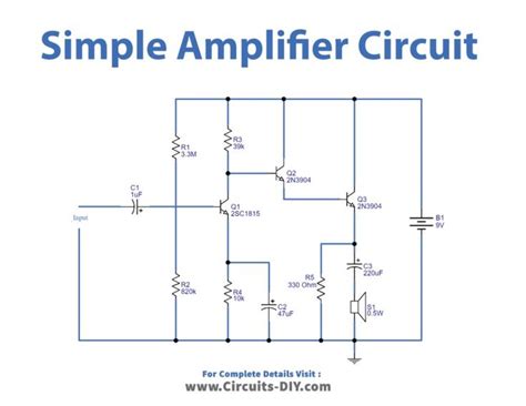 Simple Amplifier Circuit Using Transistor 2n3904