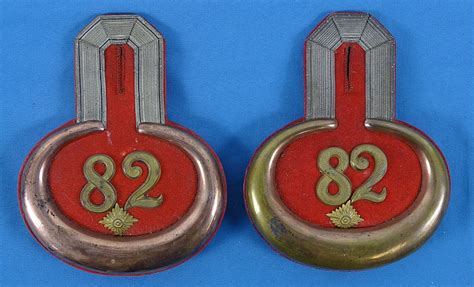 Pair Of Oberleutnant Shoulder Boards Of The 82nd 2nd Kurhessian