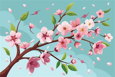 Premium Vector Cherry Blossom Sakura Flowers