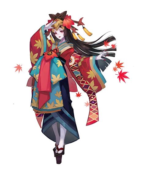 鬼女红叶觉醒后立绘 花瓣网