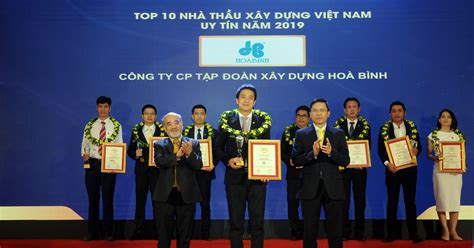 Tập đoàn Xây Dựng Hòa Bình 3 Năm Liêp Tiếp đạt Top 10 Nhà Thầu Xây Dựng