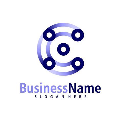 Le Vecteur De Conception Du Logo De La Lettre C Creative Initial C Est