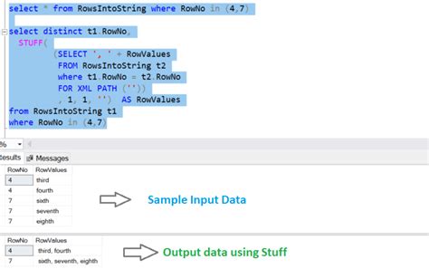 Converting Row Values Into String With Delimiter In Sql Server Sqlzealots