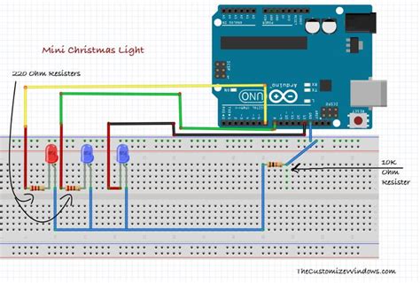 Mini Christmas Light With Arduino Very Easy Christmas Lights