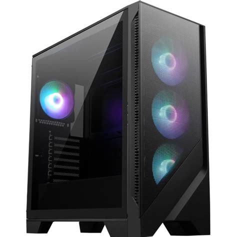 Buy Msi Mag Forge R Argb Atx Mid Tower Cabinet Black Computech Store