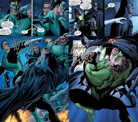 Comic Excerpt Batman And Hal Jordan Rivalry In A Nutshell Lmao Green
