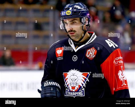 No 48 Daniel Rahimi In Linköping Hockey Club Linköping Hc Lhc Stock