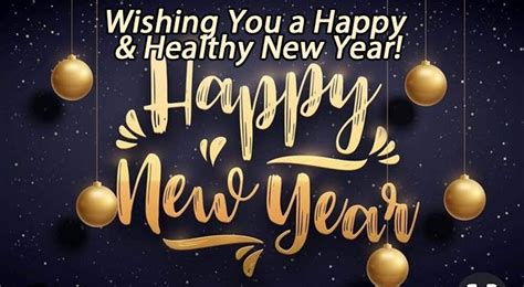 Wishing You A Happy And Healthy New Year