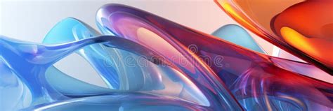 Background Of Cascading Glass Shapes Dynamic Pattern Of Overlapping