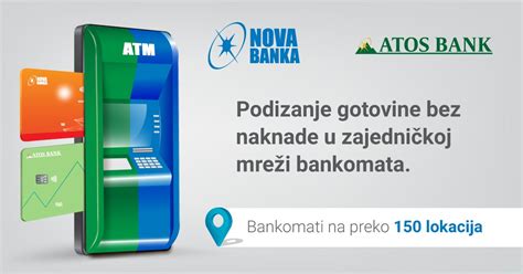 Nova Banka Podizanje novca bez naknade u zajedničkoj mreži bankomata