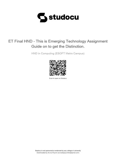 Et Final Hnd This Is Emerging Technology Assignment Guide On To Get The