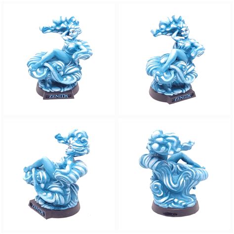 3d Printable Nymphs Of Estrea Six Nymphs By Moonlight Minis
