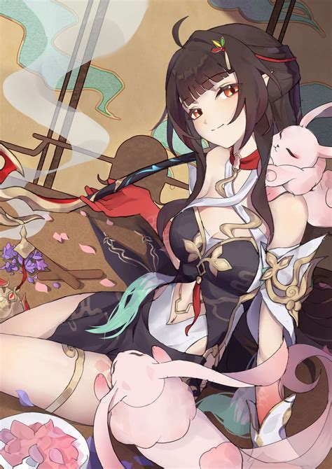 Lingsha Honkai And 1 More Danbooru