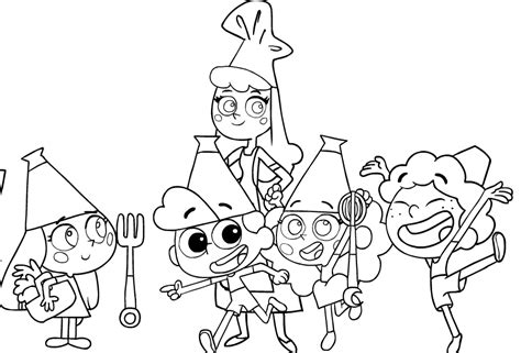 Drawing Dei Trulli Tales Coloring Page