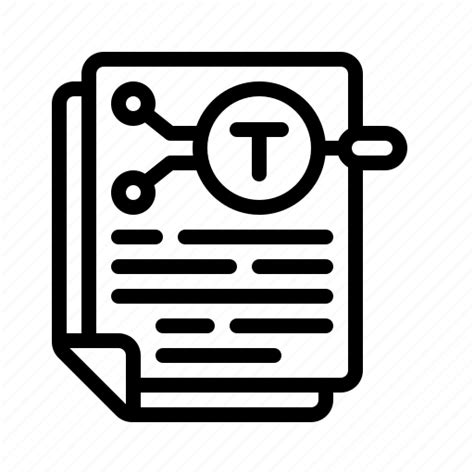 Text Mining Database Information File Storage Development Icon