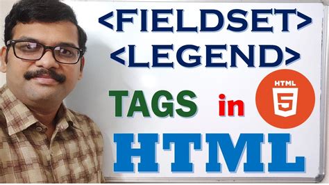 Fieldset Legend Tags In Html Grouping Form Elements In Html