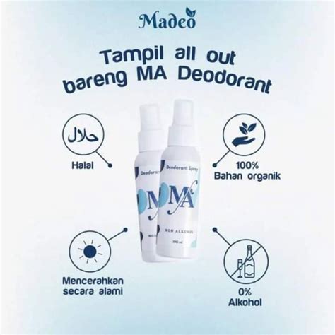 Jual Madeo Deodorant Spray Shopee Indonesia