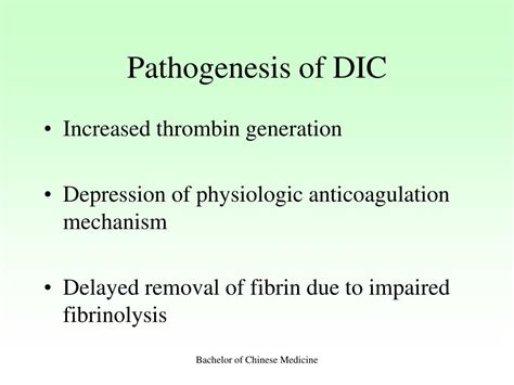 Ppt Disseminated Intravascular Coagulation Dic Powerpoint Presentation Id 636059