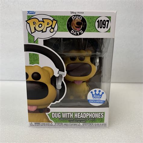 Pop Funko Shop Exclusive Dug Days Dug With Headphones New Fun58216